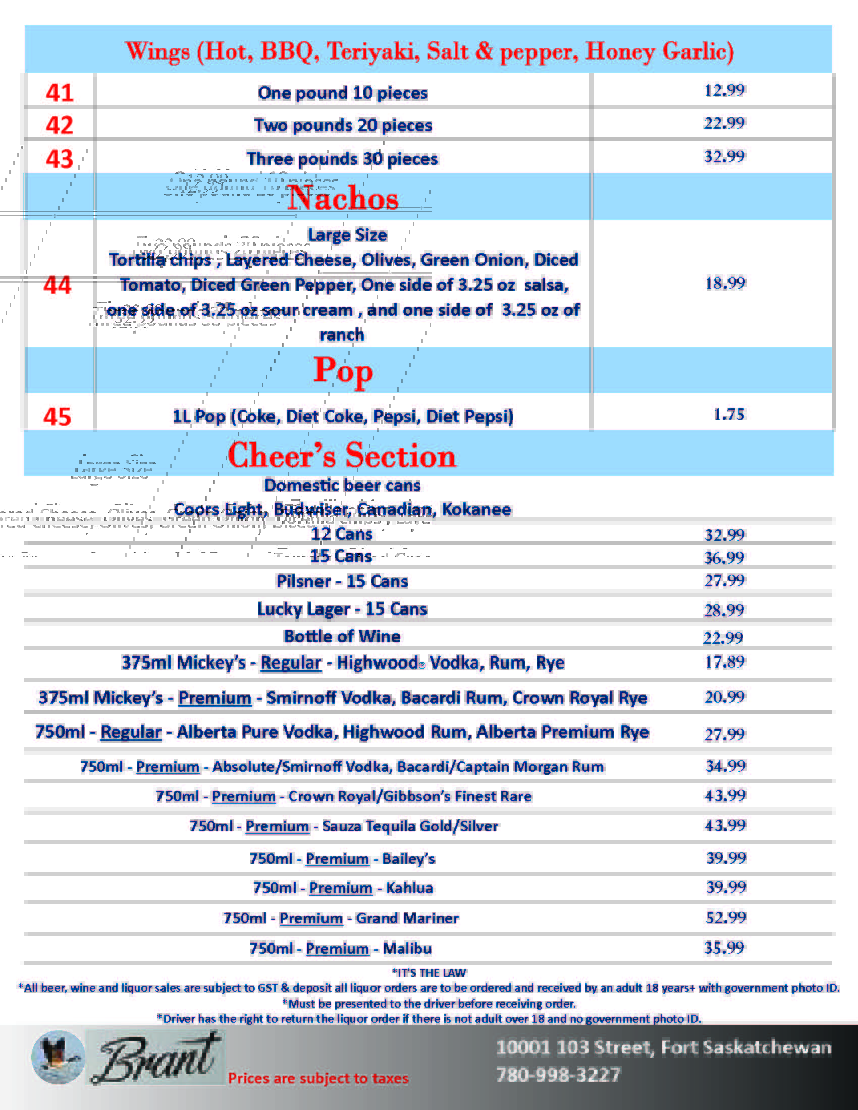 Brant Pizza – Brant Hotel